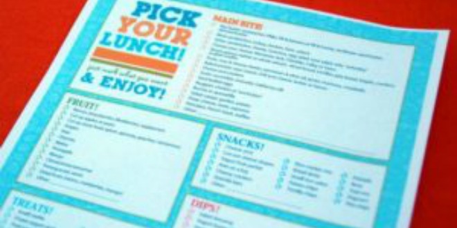 What To Have For Lunch! {printable lunch menu and jokes} – Tip Junkie