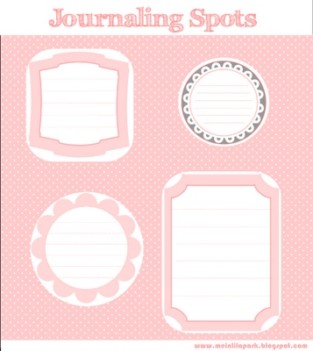 free printable pink journaling spots tags and scrap tags – Tip Junkie