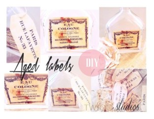aged paper labels – Tip Junkie