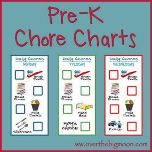 Pre-K Chore Charts – Tip Junkie