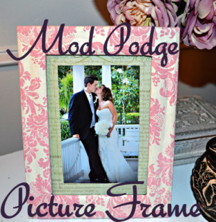 Mod Podge Picture Frame Tutorial – Tip Junkie