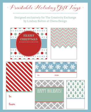 Free Printable Christmas Gift Tags & Labels – Tip Junkie