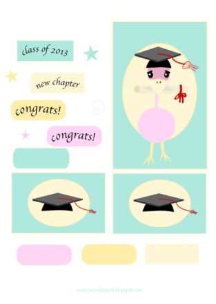free printable graduation DIY stickers – Tip Junkie