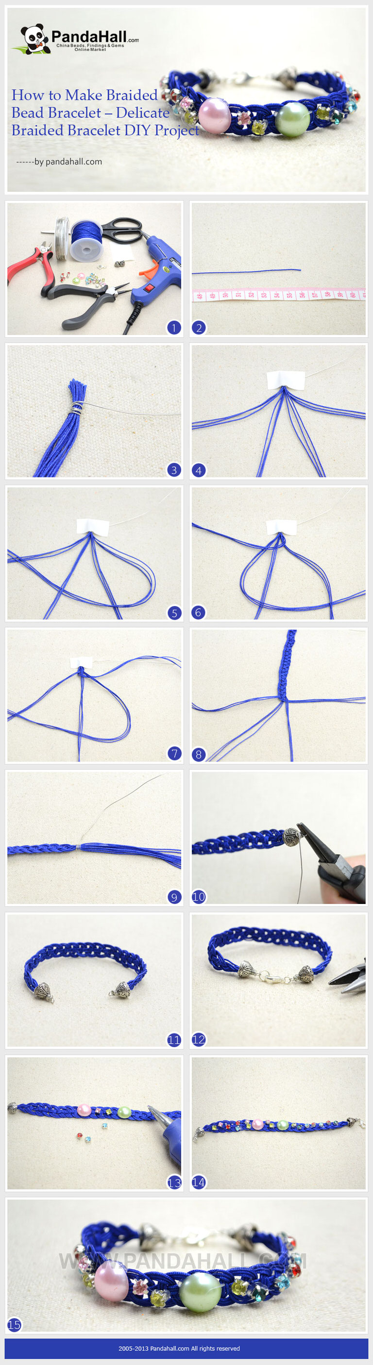 How to Make Braided Bead Bracelet - Delicate Braided Bracelet DIY ...