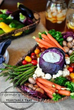 17 Fresh Veggie Tray and Vegetable Dip Platters {recipes} – Tip Junkie
