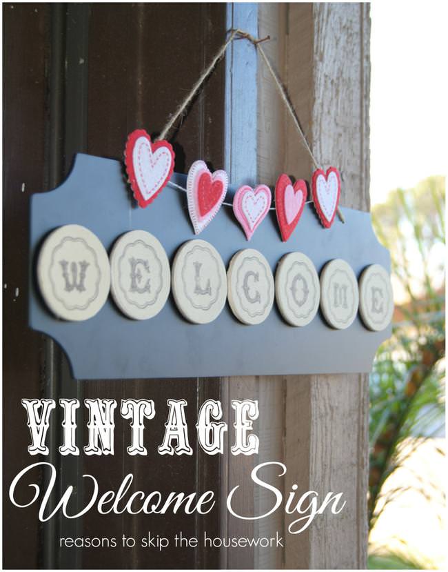 Vintage Welcome Sign – Tip Junkie