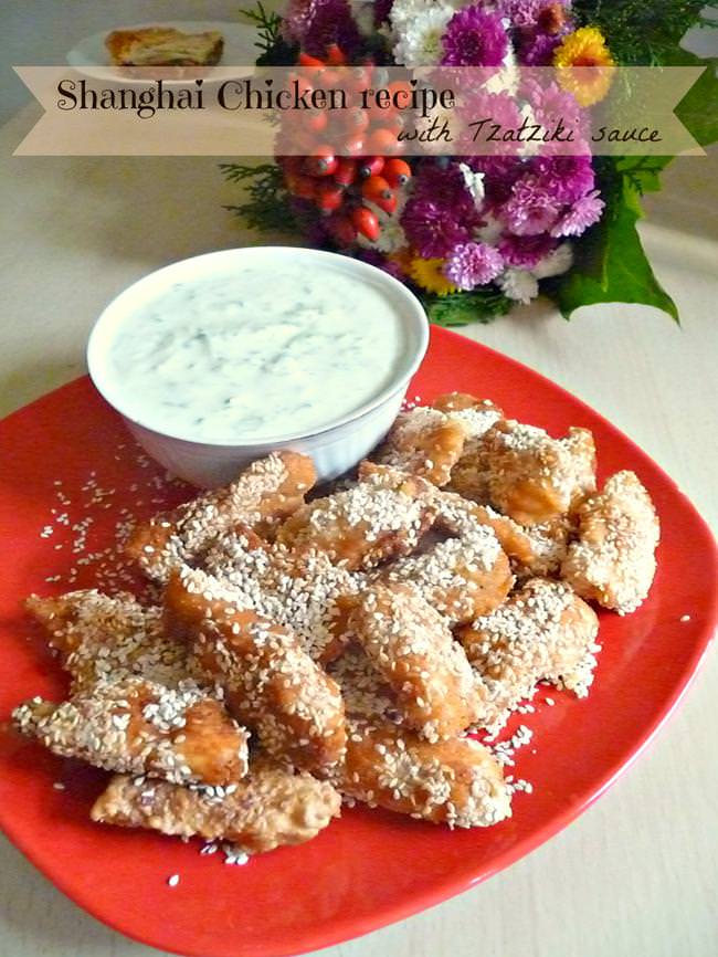 Shanghai chicken with Tzatziki sauce – Tip Junkie