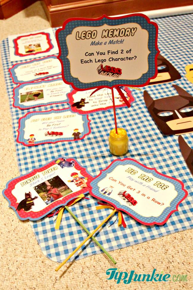 The Lego Movie Party Game Signs {free printable} – Tip Junkie