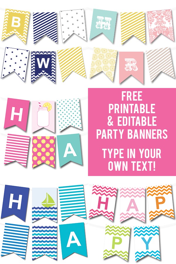 Free Printable Party Banners Printable Templates