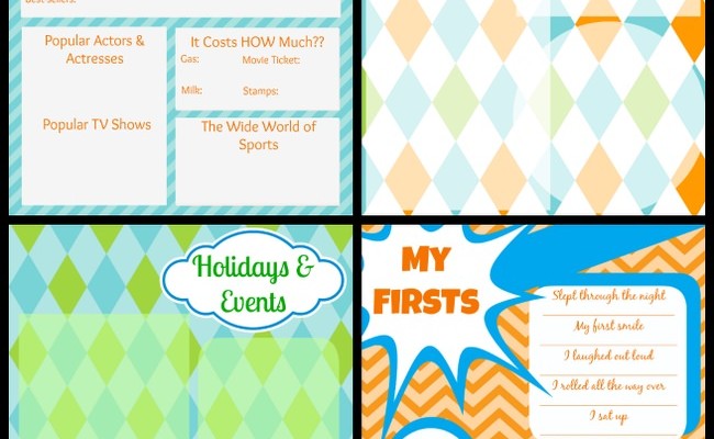 Printable Baby Book Pages – Tip Junkie