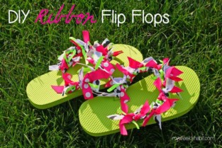 DIY Ribbon Flip Flops – Tip Junkie