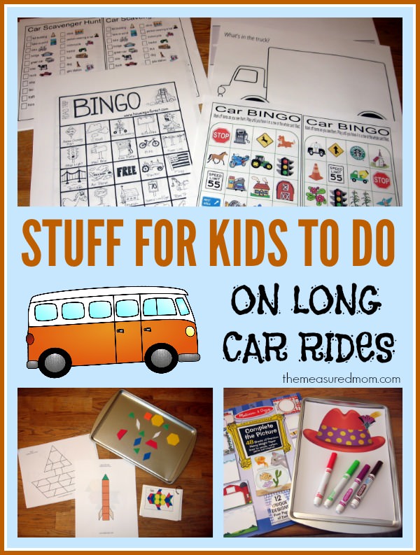 Road trip activities for kids ages 2-8 – Tip Junkie