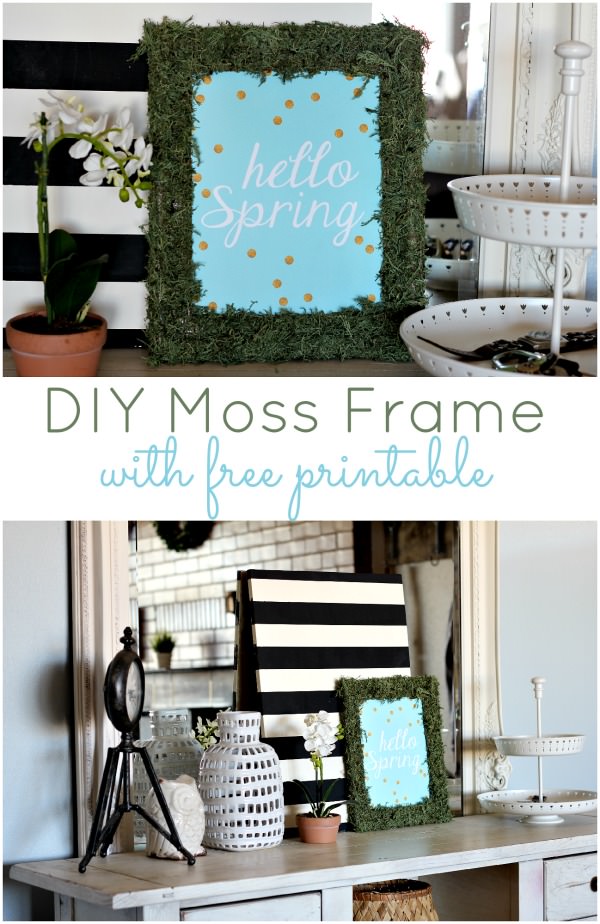 DIY Moss Frame with a Free Printable – Tip Junkie