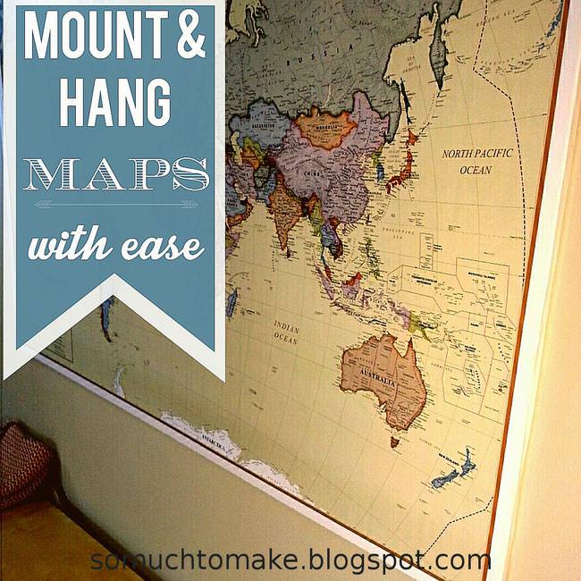 Mount and Hang Large Maps with Ease – Tip Junkie