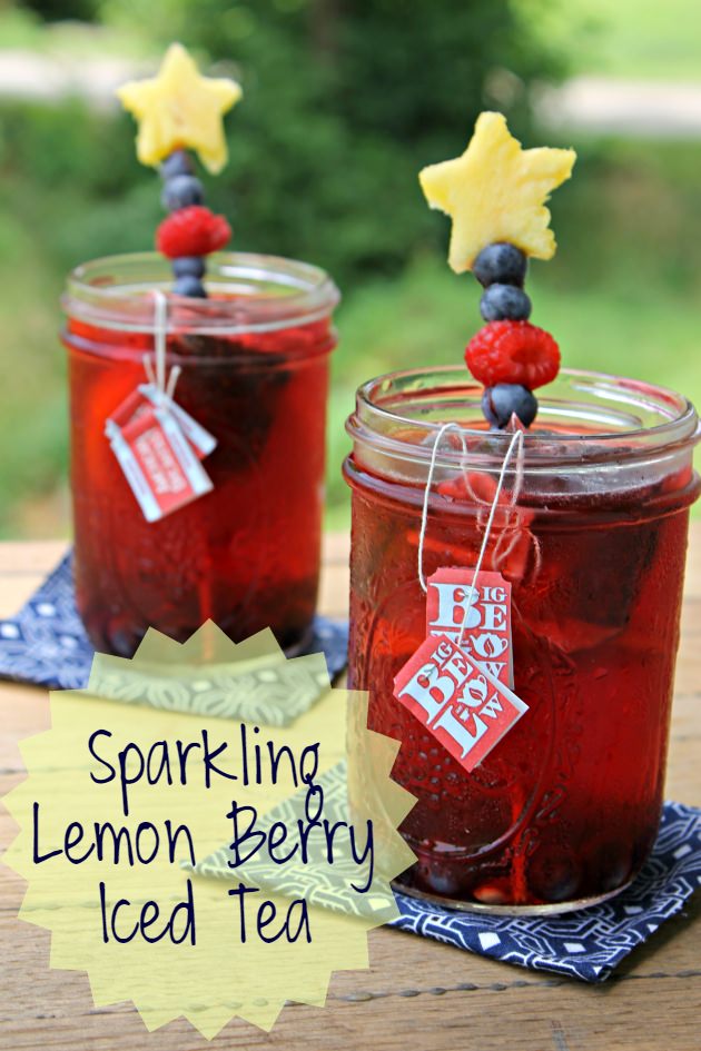 Sparkling berry lemon iced tea – Tip Junkie
