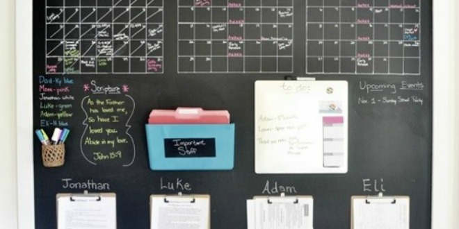 10 DIY Family Command Center Ideas – Tip Junkie