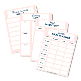 30 Family Meal Planning Templates {weekly, monthly, budget} – Tip Junkie