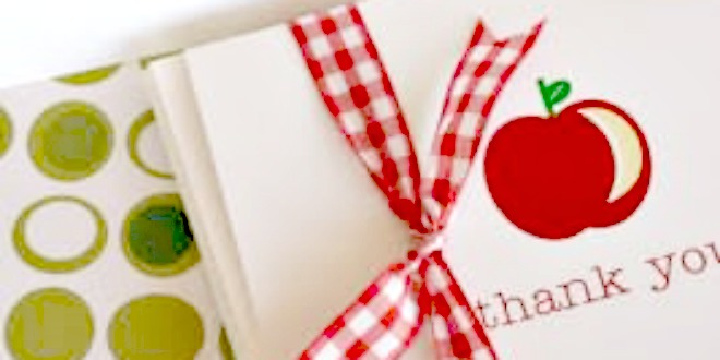 Apple Teacher Thank You Notes {free printable} – Tip Junkie