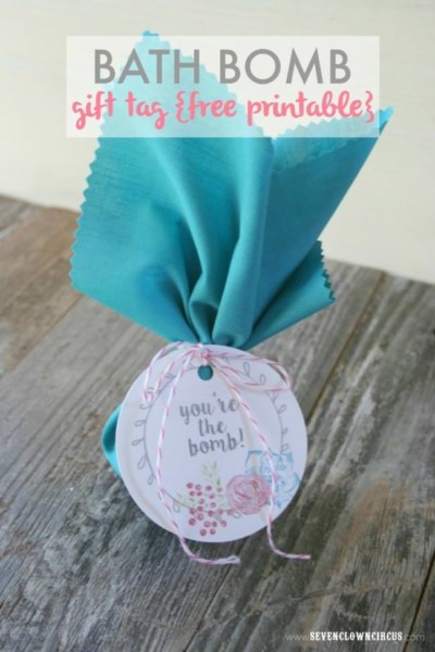 BATH BOMB FREE PRINTABLE GIFT TAG – Tip Junkie
