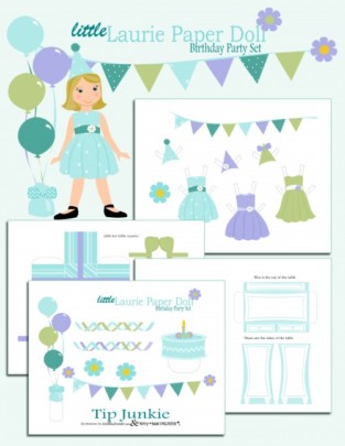 12 Paper Doll Printable Sets {free printables} – Tip Junkie