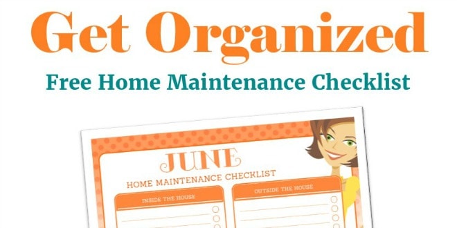 June Organization and Home Repair Checklist [printable] – Tip Junkie