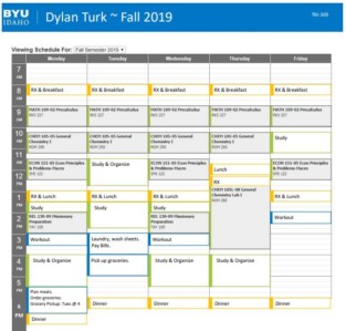 College Life Schedule with Freshman Tips – Tip Junkie