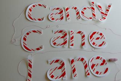 Candy Cane Banner {Tutorial} – Tip Junkie