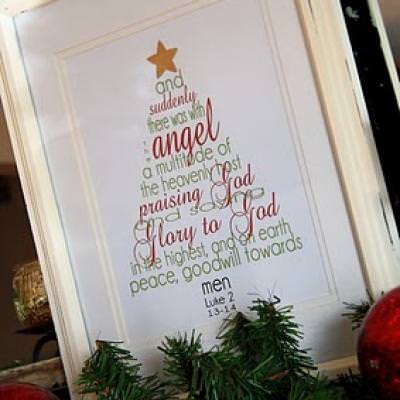 Christmas Scripture Word Tree Printable {Christmas Tree} – Tip Junkie