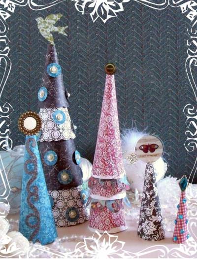 Paper Christmas Trees {Free Pattern} – Tip Junkie