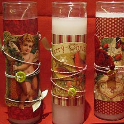 Repurposed Holiday Candle Craft {Crafts for Christmas} – Tip Junkie