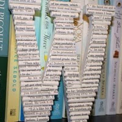 Book Page Letters {stationary} – Tip Junkie