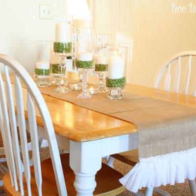 Burlap Table Runner {tutorial} – Tip Junkie