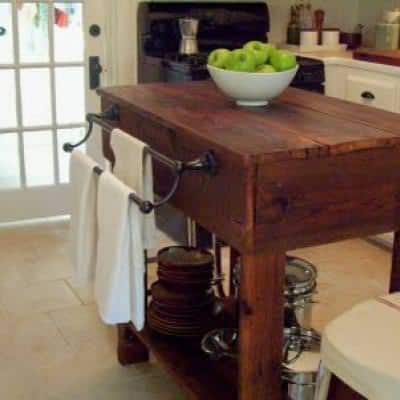 How to Build a Rustic Kitchen Island {wood working} – Tip Junkie