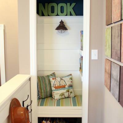 How to Create a Book Nook {before and after} – Tip Junkie