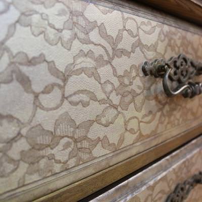 How to Create a Lace Stencil {wood finishing} – Tip Junkie