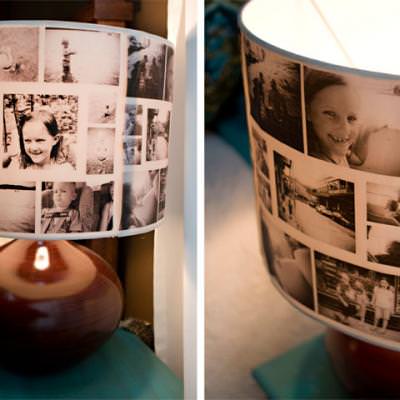 How to Create a Photo Collage Lampshade {diy light} – Tip Junkie