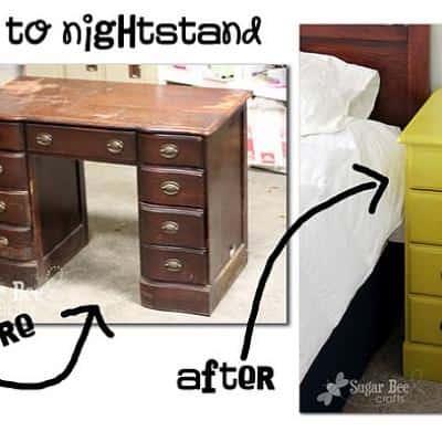 How to Create Two Nightstands from a Desk {repurpose} – Tip Junkie