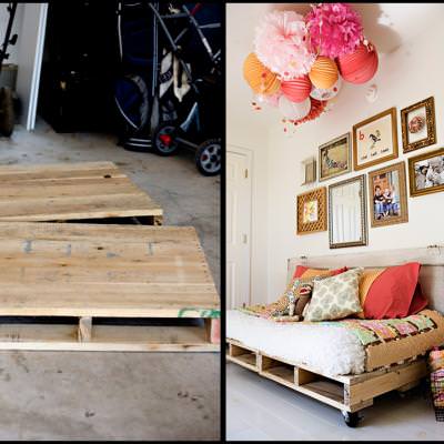 How to Make a Daybed from Pallets {trash to treasure} – Tip Junkie