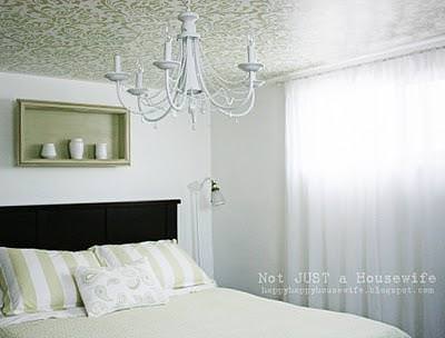 How to Stencil a Ceiling {painting and decorating} – Tip Junkie