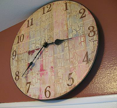 Paint Chip Clock {decoupage} – Tip Junkie