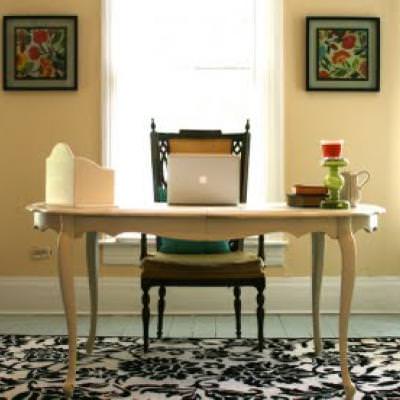 Vintage Office Makeover {before and after} – Tip Junkie