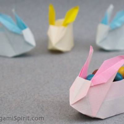 Origami Easter Bunny {Easter Activities} – Tip Junkie