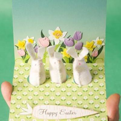 Rabbit Finger-Puppet Card {free template} – Tip Junkie