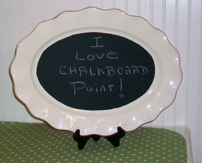 Chalkboard Platter {tutorial} – Tip Junkie