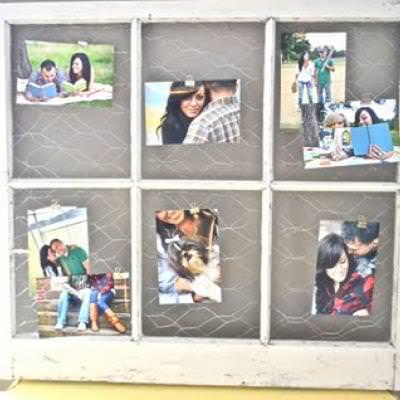 Chicken Wire Window Picture Frame {Tutorial} – Tip Junkie