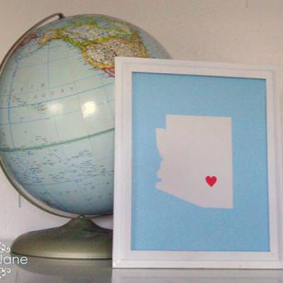 DIY State Print Tutorial {Paper Craft} – Tip Junkie