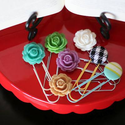 Flower Paper Clip Bookmarks – Tip Junkie