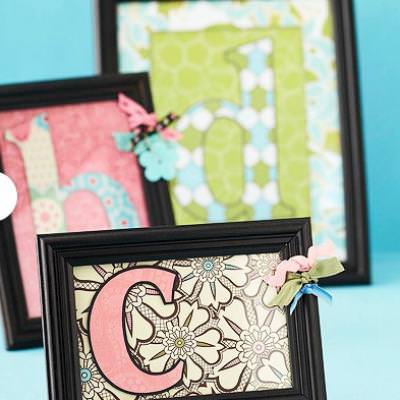 Framed Monogram Art – Tip Junkie