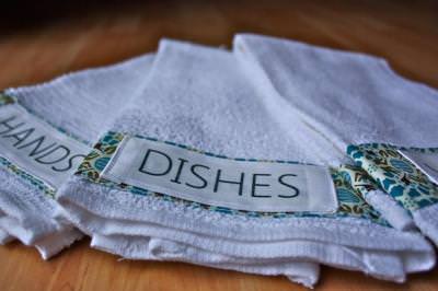 Labeled Kitchen Towels {How-To} – Tip Junkie