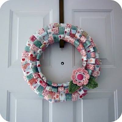 Patterned Paper Wreath {paper craft} – Tip Junkie